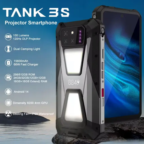 Tank 3S 5G Toughnut Tradies Big Power Cinema Projector Smart Phone ...