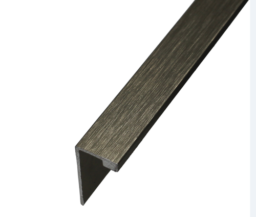 Brushed Titanium L shape Trim | Bayside Tiles