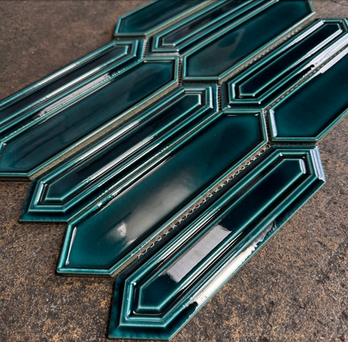 Picket Large Blue Gloss | Bayside Tiles