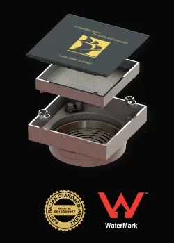 Bermuda Tile insert floor waste 115x115mm | Bayside Tiles