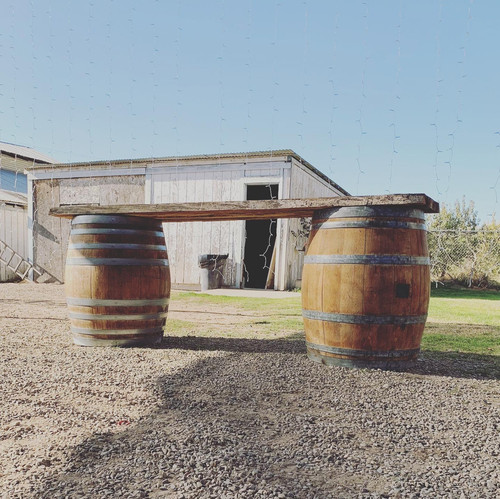 Barrel & Slab Bar | R & R Party Rentals