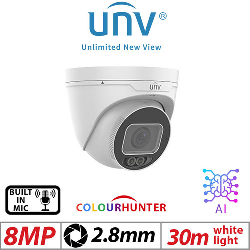 UNV 4K UHD IP PRO COLOUR HUNTER+ SERIES 8MP CAMERA | Stealth Security