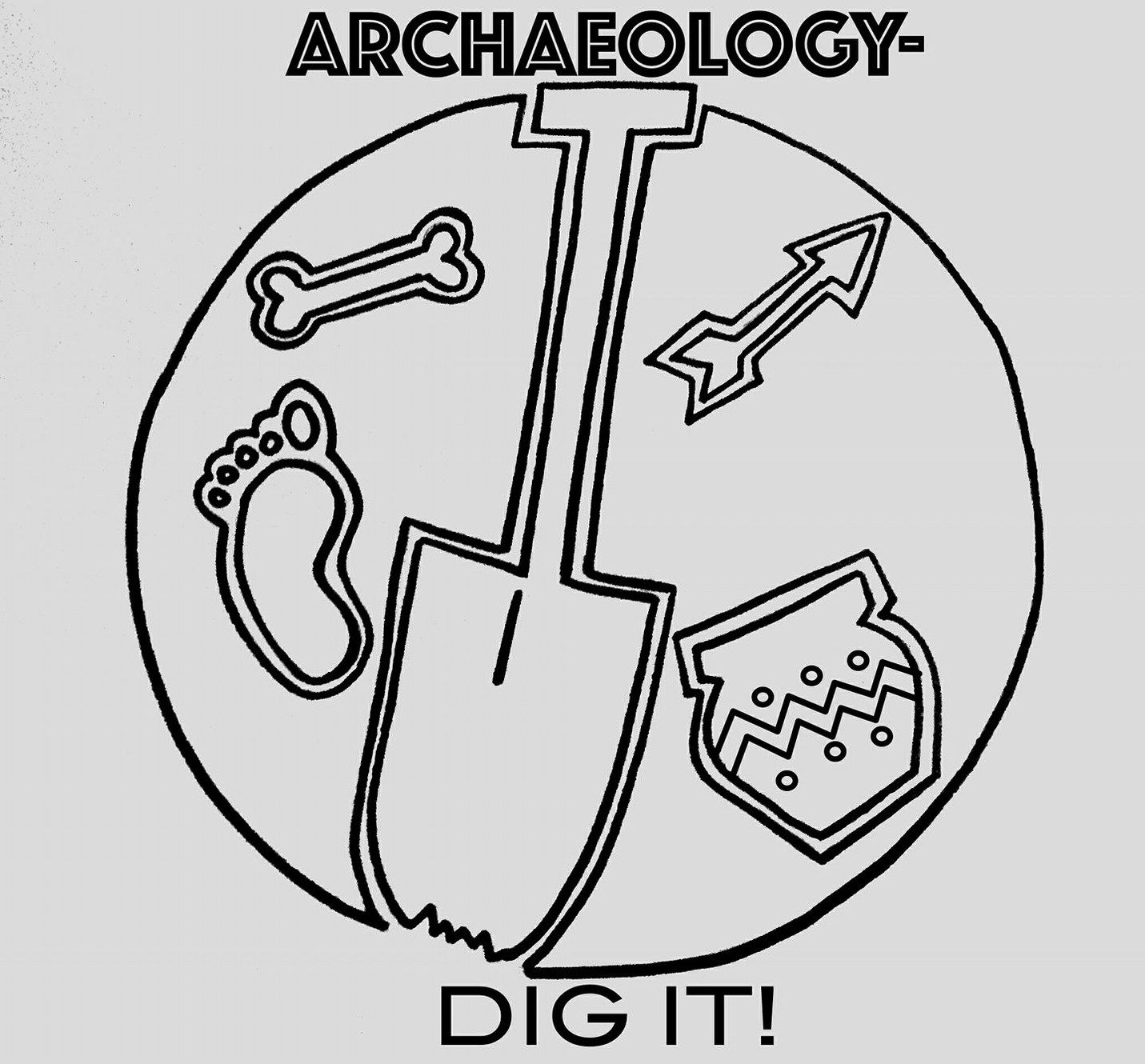 archaeologist coloring page