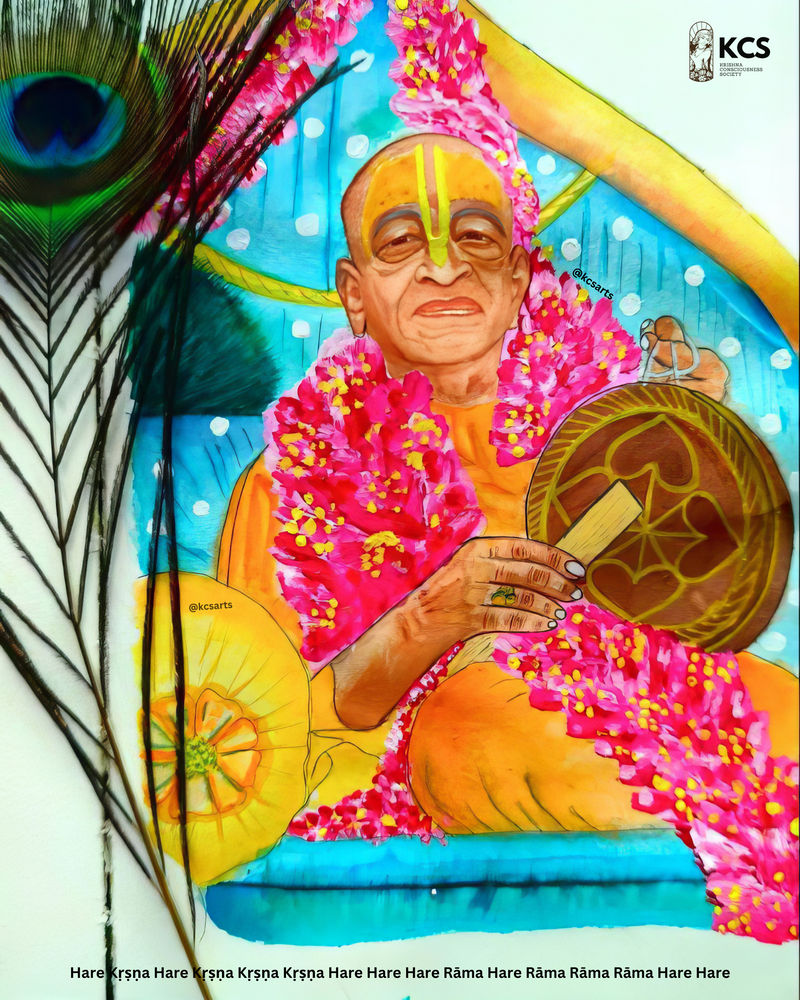 All glories to Jagad Guru Srila Prabhupada🙏🏻💛🙇🏻‍♀️ | KCS