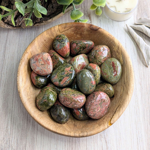 Unakite Tumbled Stone | Crystal Musings