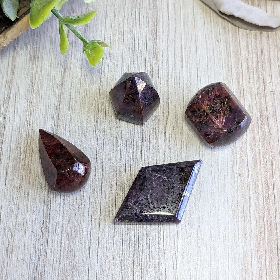 Ruby Shapes Crystal Musings