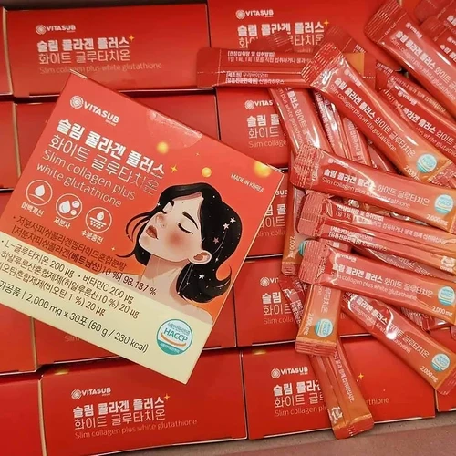 Slim Collagen Plus White Glutathione 2000mg - BeauBasicShop Australia