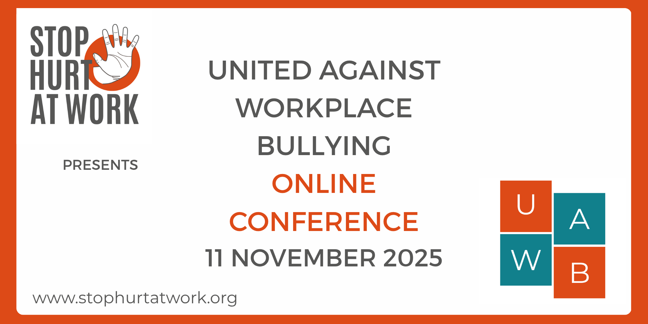 United Against Workplace Bullying Conference 2025 | Stop Hurt at Work