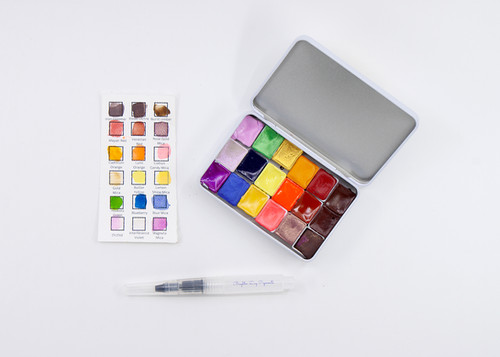 🍬 Sweet Tooth Watercolor Palette – 18 Half Pans | BrighterDayPigments