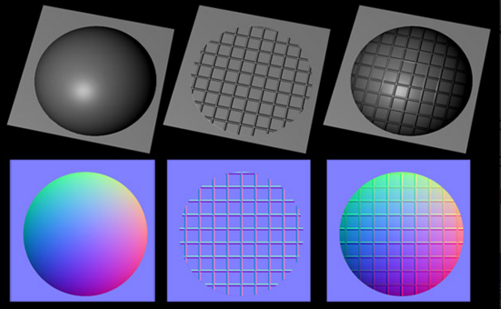 Cách làm normal map trong Photoshop, 3dsmax