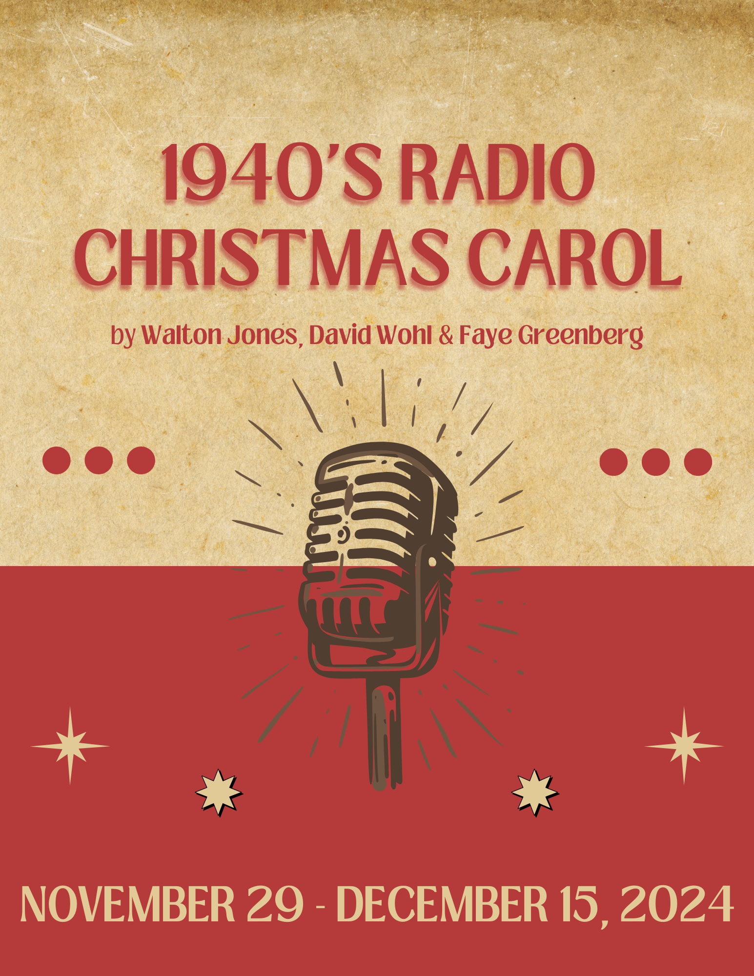 A 1940's Radio Christmas Carol | Granite Theatre
