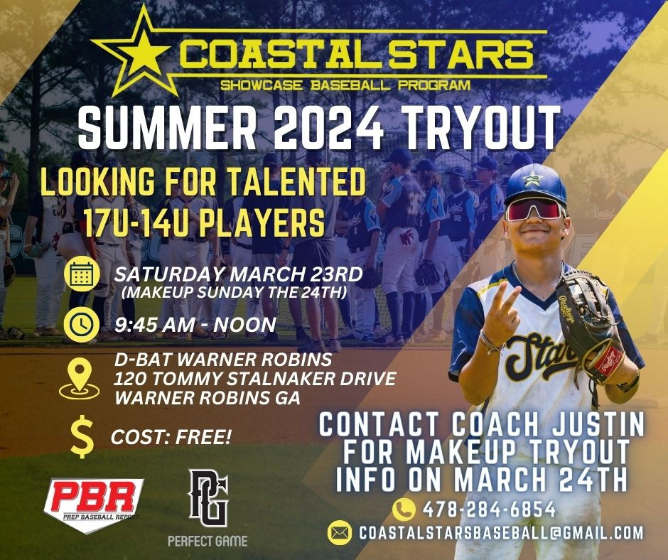 Coastal Stars - Showcase Baseball Program in Atlanta Georgia