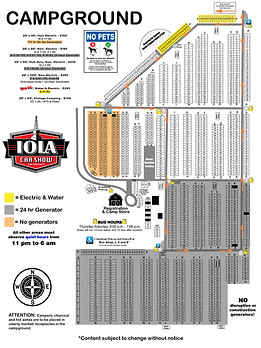 MAPS/RULES | Iola Car Show | Wisconsin