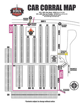 MAPS/RULES | Iola Car Show | Wisconsin