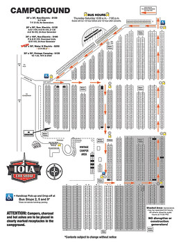 MAPS/RULES | Iola Car Show | Wisconsin
