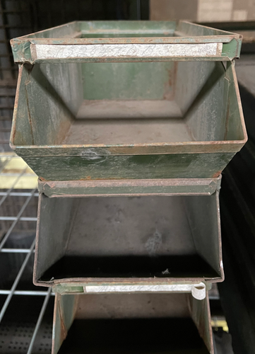 Used Hopper End Tote Pan, 10" X 20" X 8" | Terminal Steel and Equipment ...