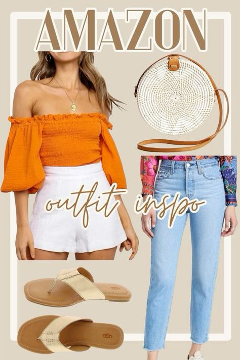 ORANGE SPRING FIT | Just Her Style