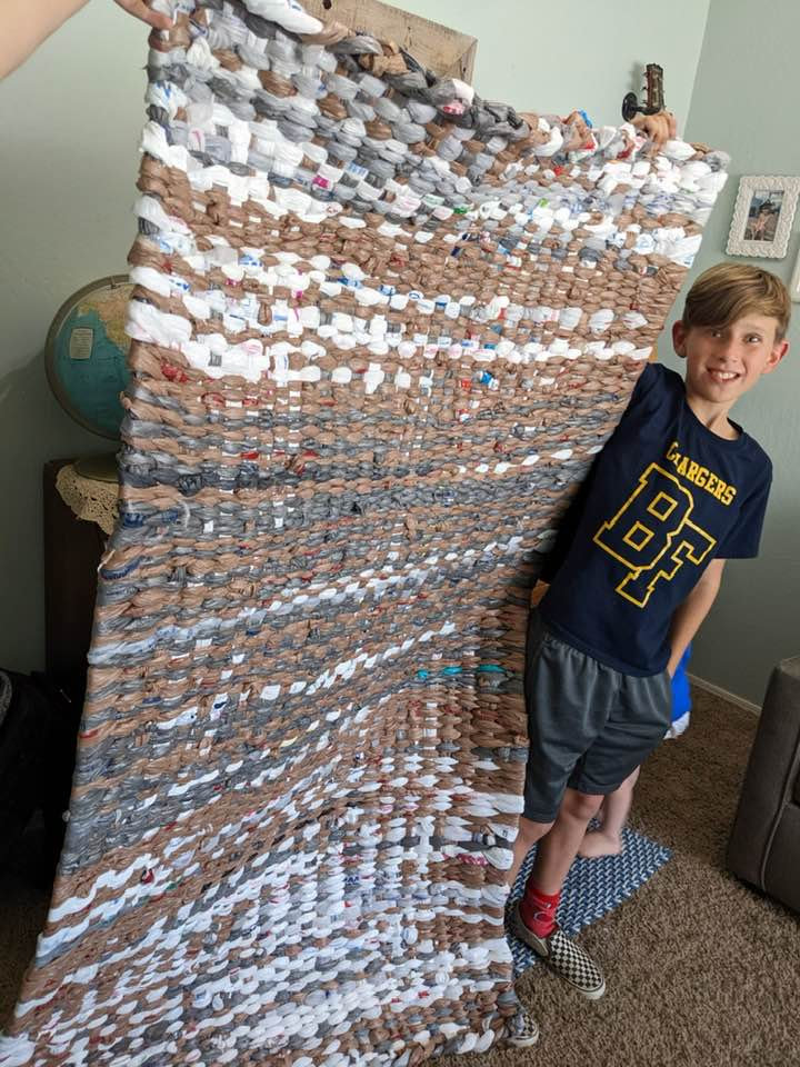 Dsquared Youth Are Enjoying Weaving Sleeping Mats Out Of Plastic Bags ...