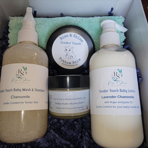 Tender Touch Baby Gift Set (with Nursing Balm) | Rise & Shine