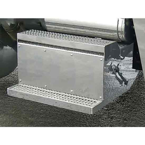 STAINLESS STEEL BATTERY / TOOL BOX STEP TRIM | PEASTERBILTCUSTOMS