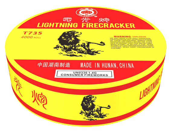 4000 Roll Lightning Firecracker | Sparky's