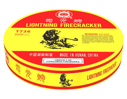 8000 Roll Lightning Firecracker | Sparky's
