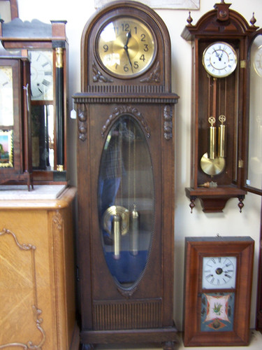 GUSTAV BECKER GRANDFATHER CLOCK | bandbantiqueclocks