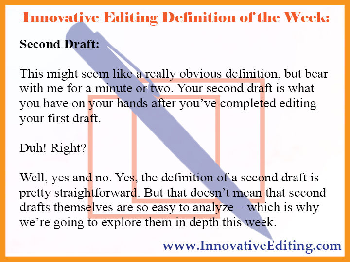 The Art of Turning a First Draft Into a Second Draft Starts Here