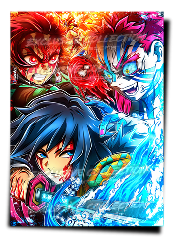 TOMIOKA Y TANJIRO VS AKAZA | modregoart