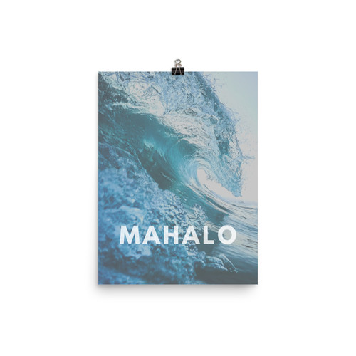 MAHALO Wall Art Poster | sweetocean