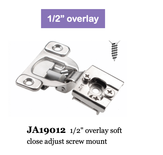 Face Frame Hinge | 1/2" Soft-Close Cabinet Hinge | Just Pull Hardware