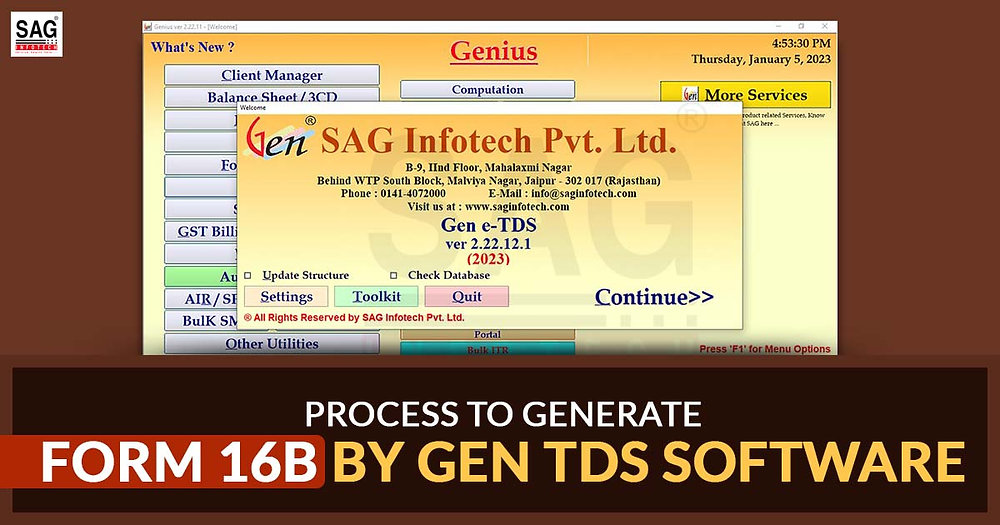 How to Generate Form 16B Certificate Via Gen TDS Software