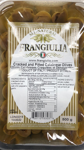 Cracked & Pitted Calabrese Olives | Sarnia Produce