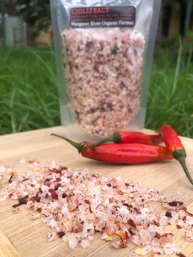 Chilli salt 250g (grind or sprinkle) | MROF farm shop