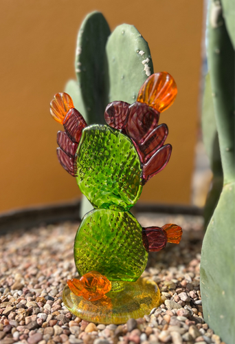 Prickly Pear Cactus Sculpture | Ryan Doolittle Glass.