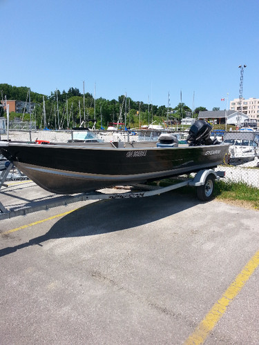 2012 16ft Sylvan w/ 15 HP Merc + Karavan Trailer | georgian-shores