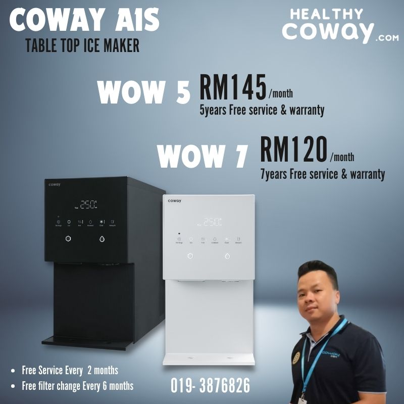 Coway AIS table top ice-maker | healthycoway