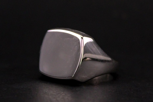 Sterling Silver Rectangular Signet Ring | Metal Artist Studio