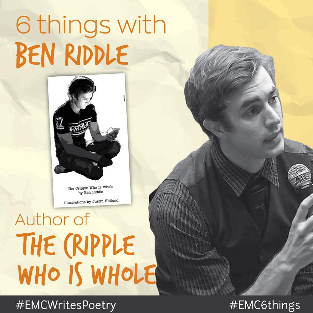 6 Things With... Ben Riddle, author of "Cripple"