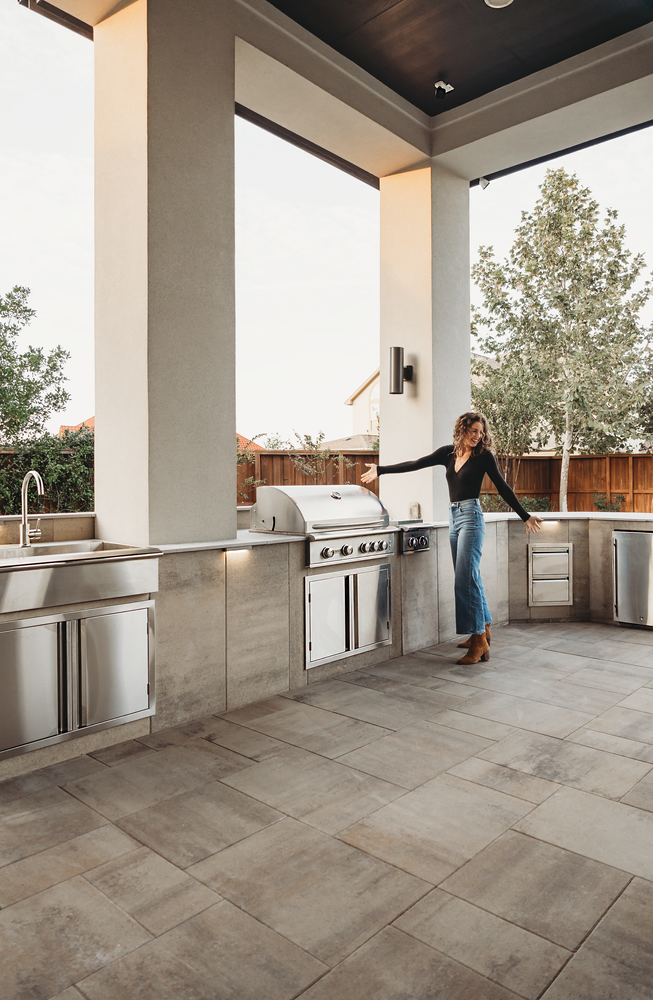 Backyard with Belgard