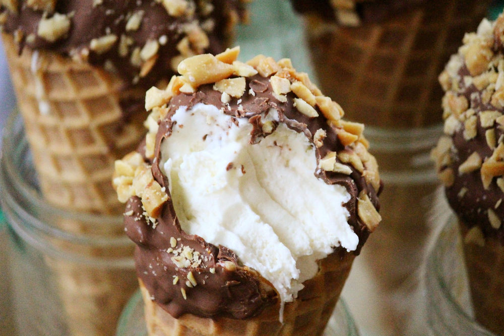 Homemade Nutty Cones