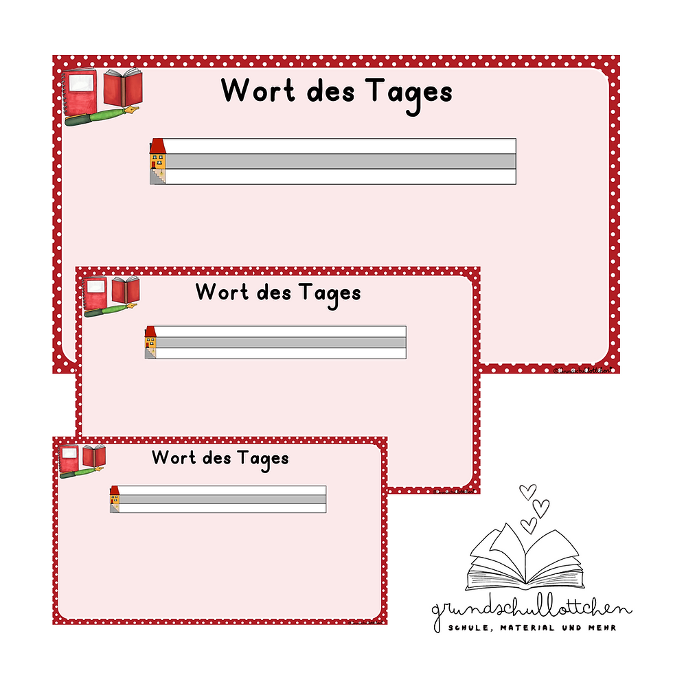Digitale Tafelbilder - Wort des Tages | Grundschullottchen