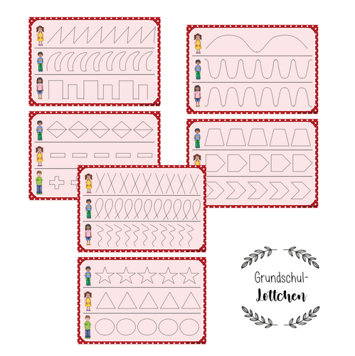 Graphomotorik - Deutschkartei Kl 1 | Grundschullottchen