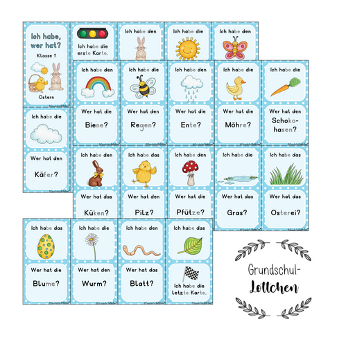 Lesespiel Ostern | Grundschullottchen