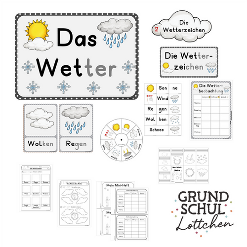 Wetter - Materialpaket | Grundschullottchen
