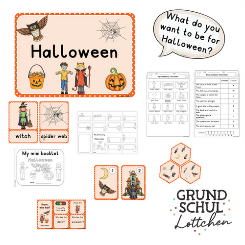 Halloween - Materialpaket | Grundschullottchen
