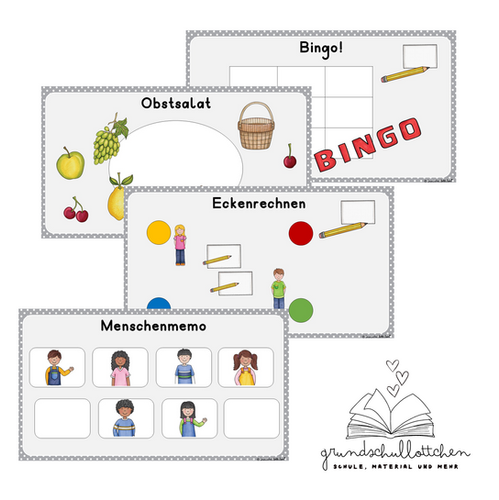Digitale Tafelbilder - Spielfolien | Grundschullottchen