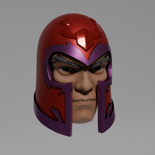 1/12 Scale Head [Unpainted]: Magneto with Helmet (97X-Men) | 3DM ...