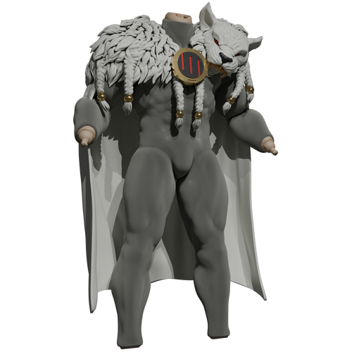 1/6 Scale Action Figure Shoulders: Thragg (Trophy) | Action Figure Access