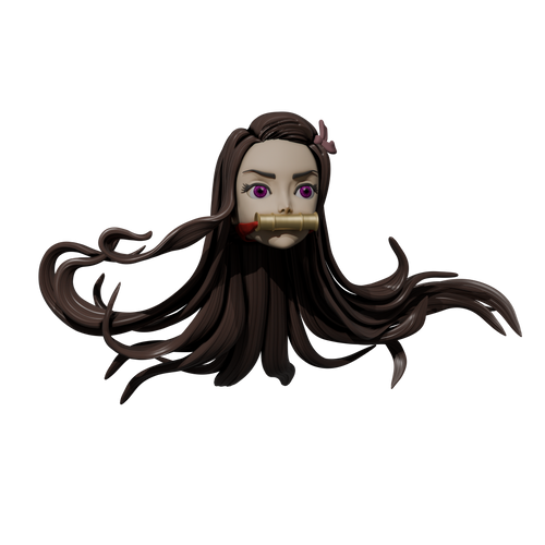 1/12 Scale Head [Unpainted]: Nezuko Kamado | 3DM Customs by 3DMarine
